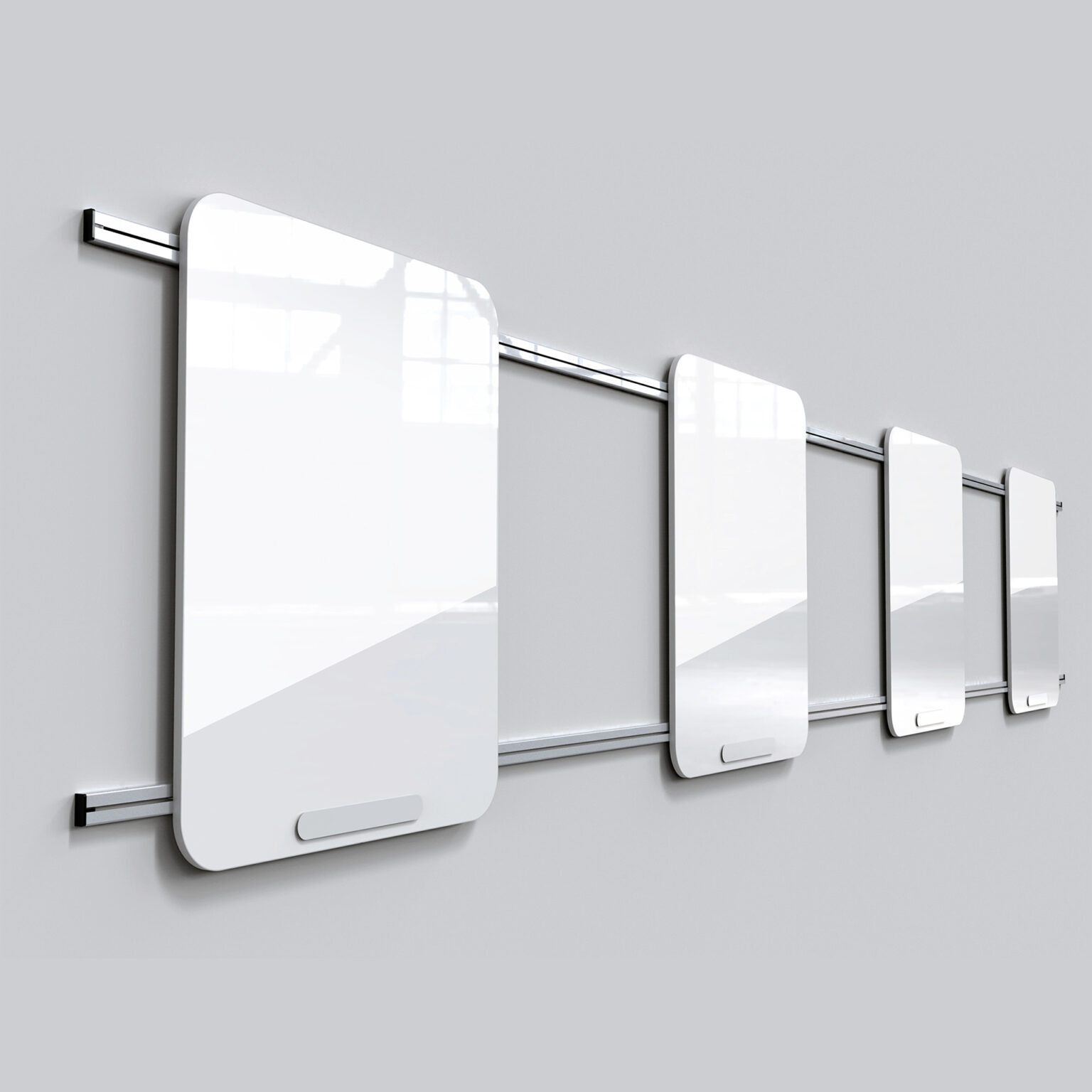 Mingle Slide Wall Mount - Bezel-less dry erase sliding wall mounted ...